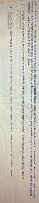 Solved Market-share-analysis company Net Applications | Chegg.com