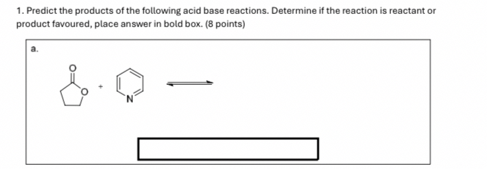 Solved acid base reaction of gamma- ﻿butyrolactone with | Chegg.com