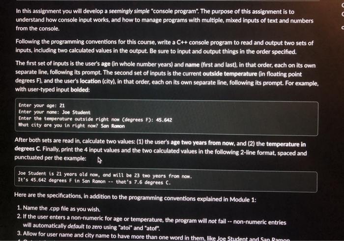 Solved In this assignment you will develop a seemingly | Chegg.com