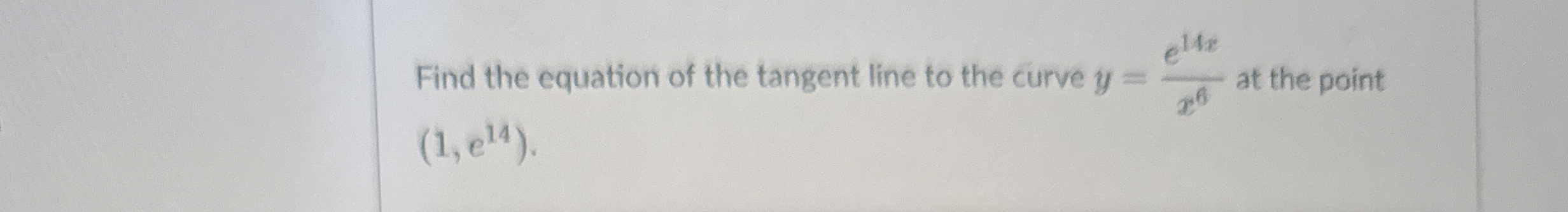 Solved Find the equation of the tangent line to the curve | Chegg.com