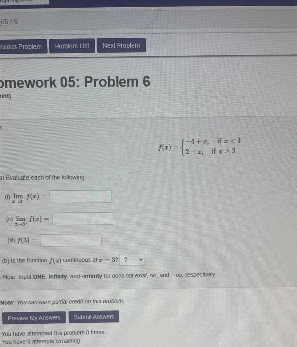 Solved mework 05: Problem 6 f(x)={−4+x,2−x, if x