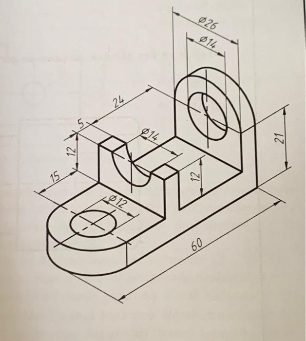 Solved drawings of top, front and left views | Chegg.com