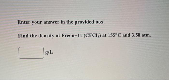 Solved Enter your answer in the provided box. Find the | Chegg.com