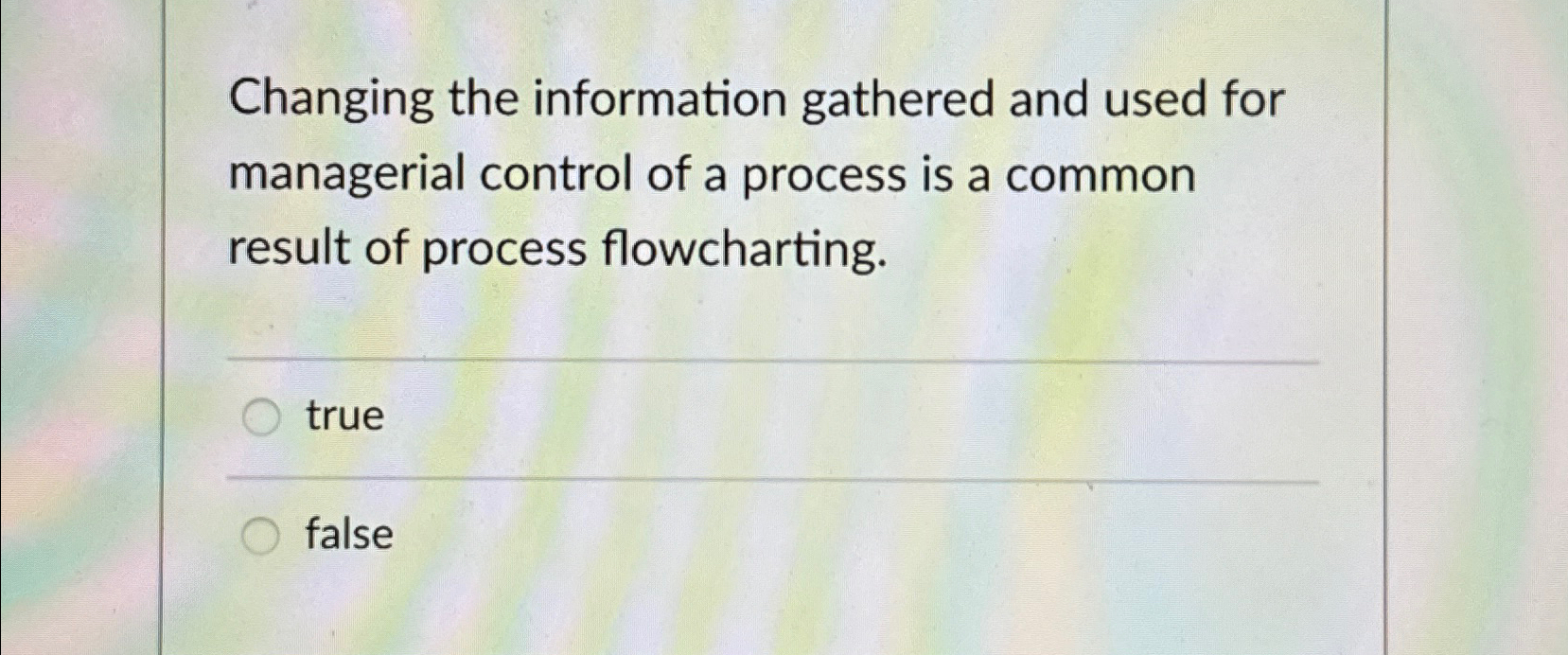 Solved Changing the information gathered and used for | Chegg.com
