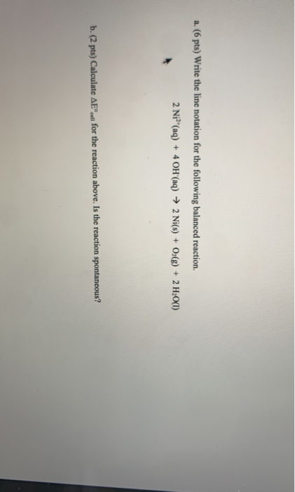 Solved a. (6 pts) Write the line notation for the following | Chegg.com