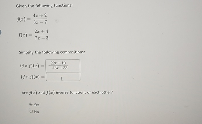 Solved Given the following | Chegg.com