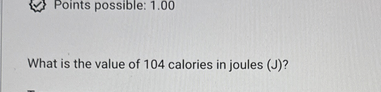 Solved Points possible: 1.00What is the value of 104 | Chegg.com