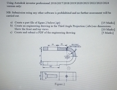 [Solved]: Using Autodesk inventor professional 2016/2017/201