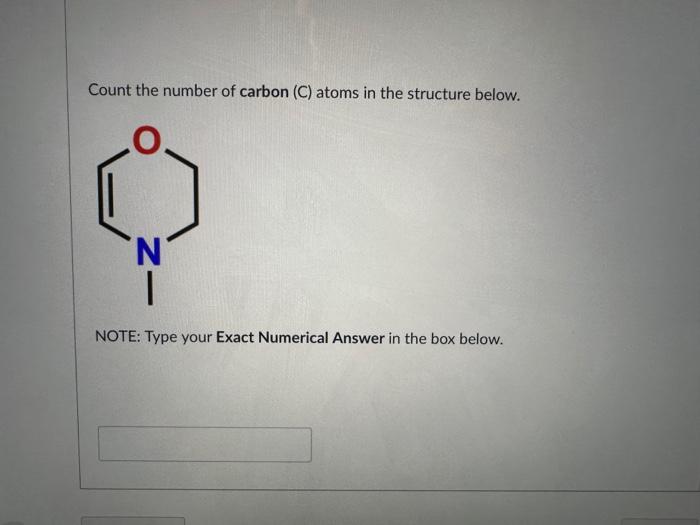 Solved Count the number of carbon (C) atoms in the structure | Chegg.com