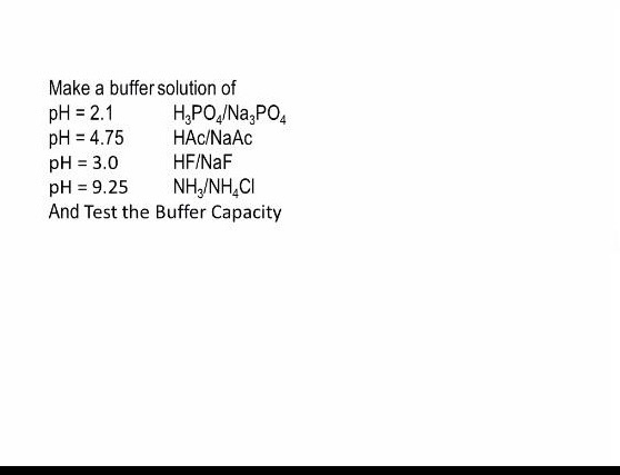 Make a buffer solution of pH = 2.1 H2PO2/Na3PO4 pH = | Chegg.com