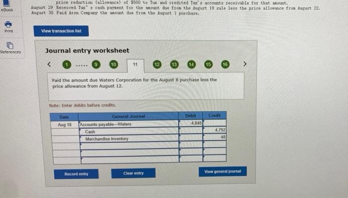 Solved Problem 4-2A (Static) Preparing journal entries for | Chegg.com