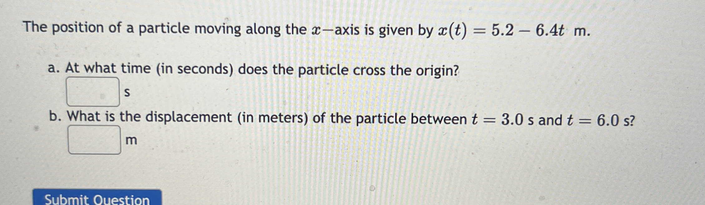 Solved The position of a particle moving along the x-axis is | Chegg.com