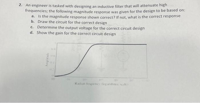 Solved 2. An engineer is tasked with designing an inductive | Chegg.com