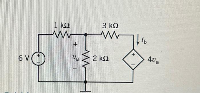 Solved P 4.4-2 + Find ib for the circuit shown in Figure P | Chegg.com