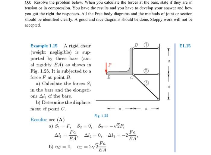 Solved Q3: Resolve the problem below. When you calculate the | Chegg.com