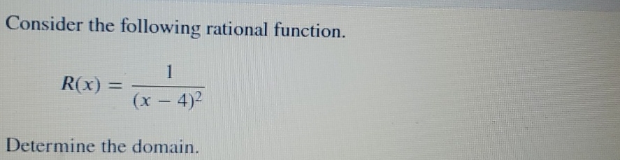 Solved Consider the following rational | Chegg.com