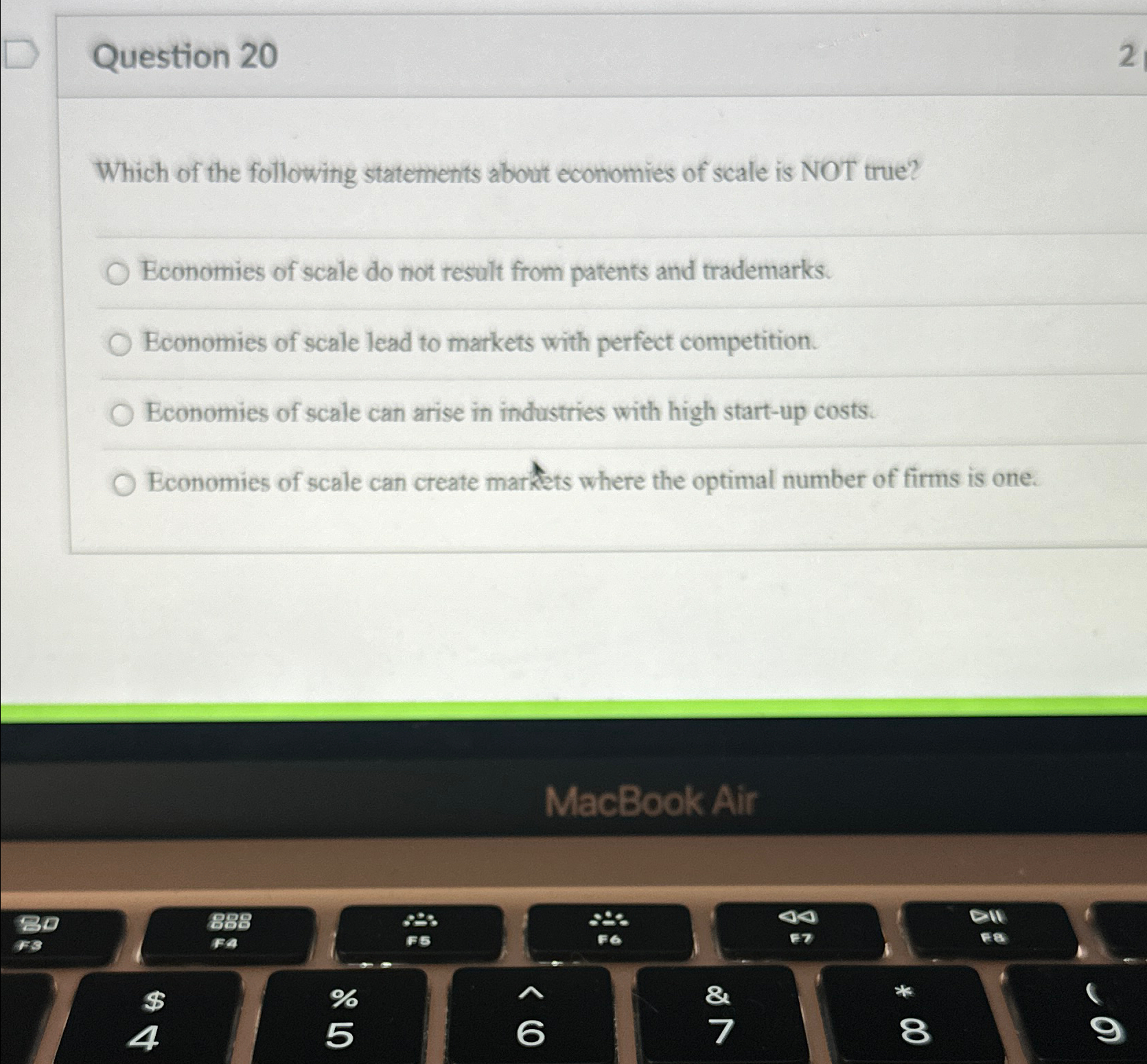Solved Question 20Which of the following statements about | Chegg.com