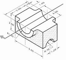 Solved Draw the section view as shown by the cut plane | Chegg.com