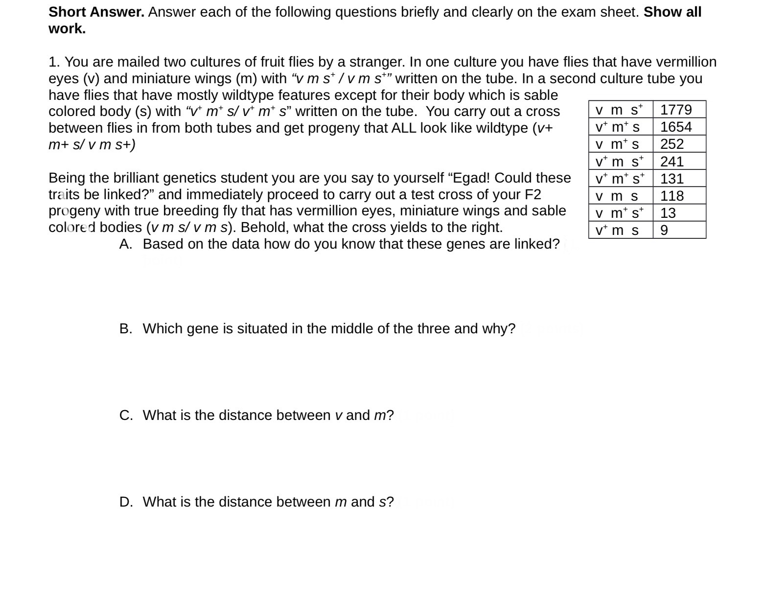 Solved Short Answer. Answer each of the following questions | Chegg.com