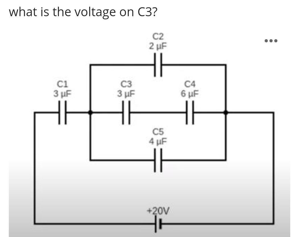 Solved what is the voltage on C3? | Chegg.com
