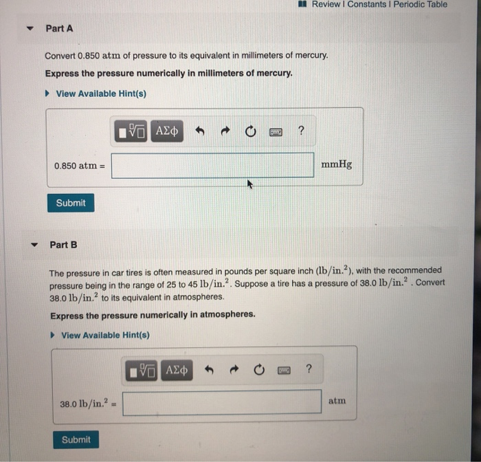 Solved Review Constants 1 Periodic Table Part A Convert | Chegg.com