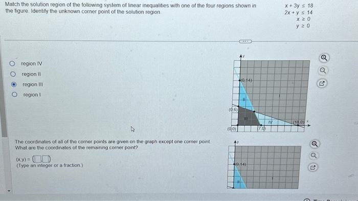 Solved Match the solution region of the following syslem of | Chegg.com Solved Match the solution region of the following syslem of | Chegg.com
