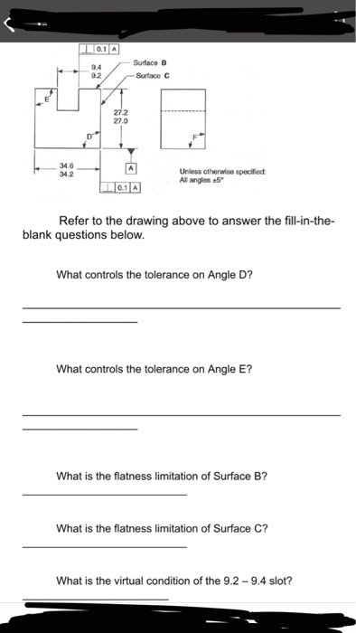 Solved T F 1. When an angularity tolerance is applied to a | Chegg.com