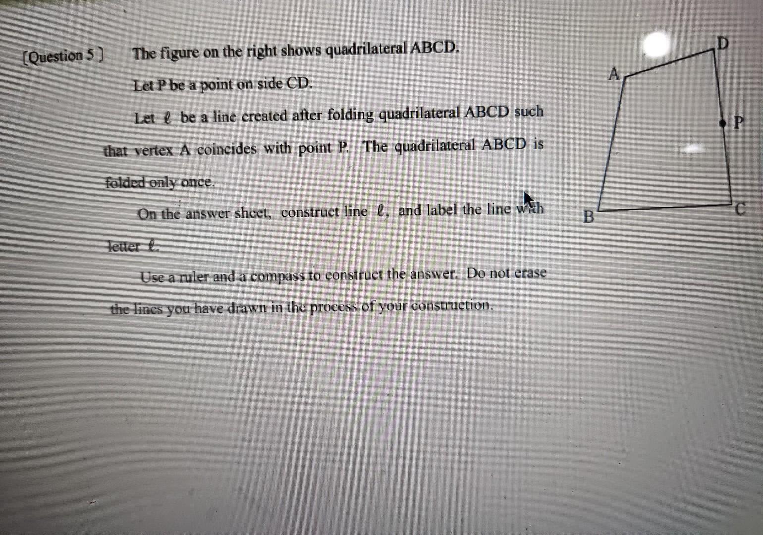 Solved 5) The figure on the right shows quadrilateral ABCD. | Chegg.com