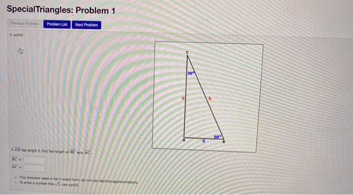 Solved SpecialTriangles: Problem 1 Pous Problem Problem List | Chegg.com