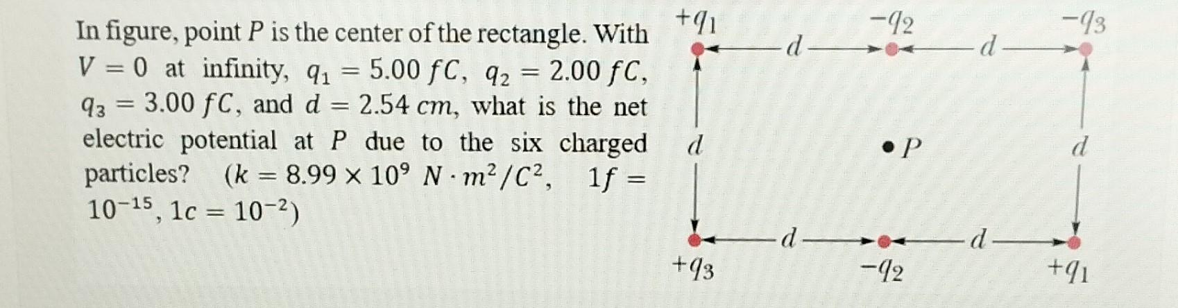 Solved In figure, point P is the center of the rectangle. | Chegg.com