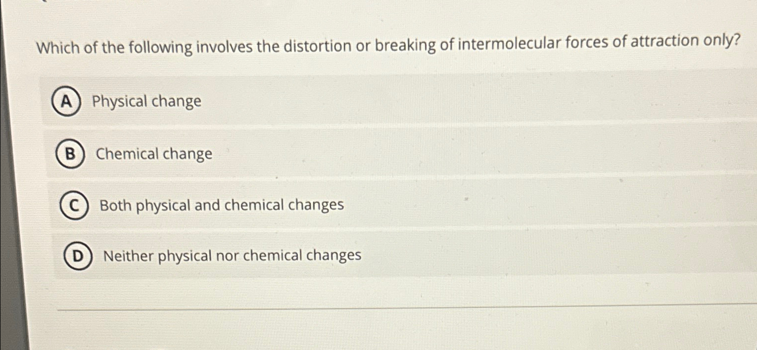 Solved Which of the following involves the distortion or | Chegg.com