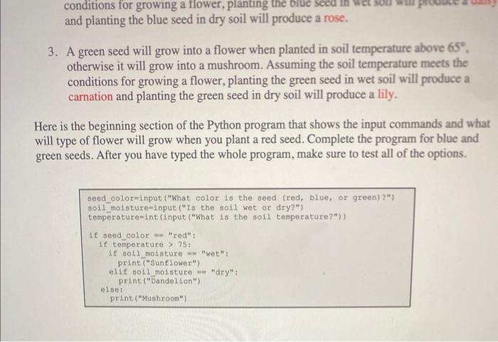 Solved For this project, write a short program in the Python | Chegg.com