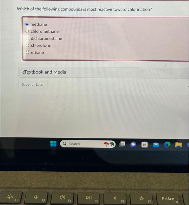 Solved Which of the following compounds is most reactive | Chegg.com