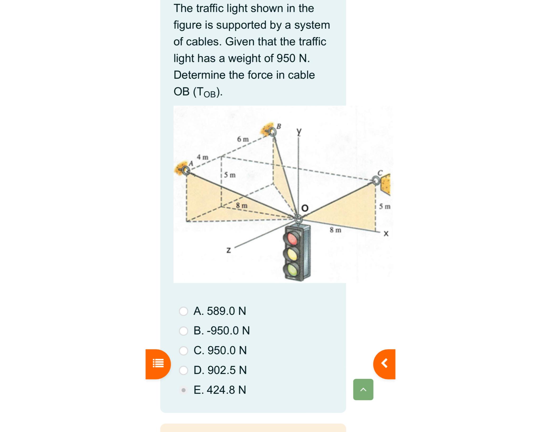 Solved The traffic light shown in the figure is supported by | Chegg.com