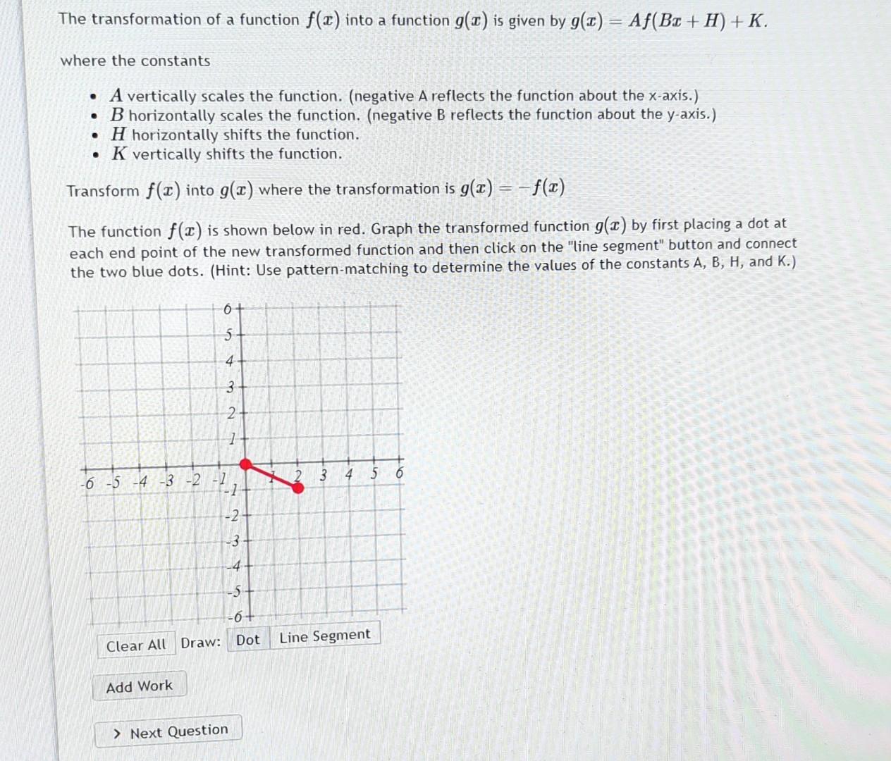 Solved The transformation of a function f(x) into a function | Chegg.com