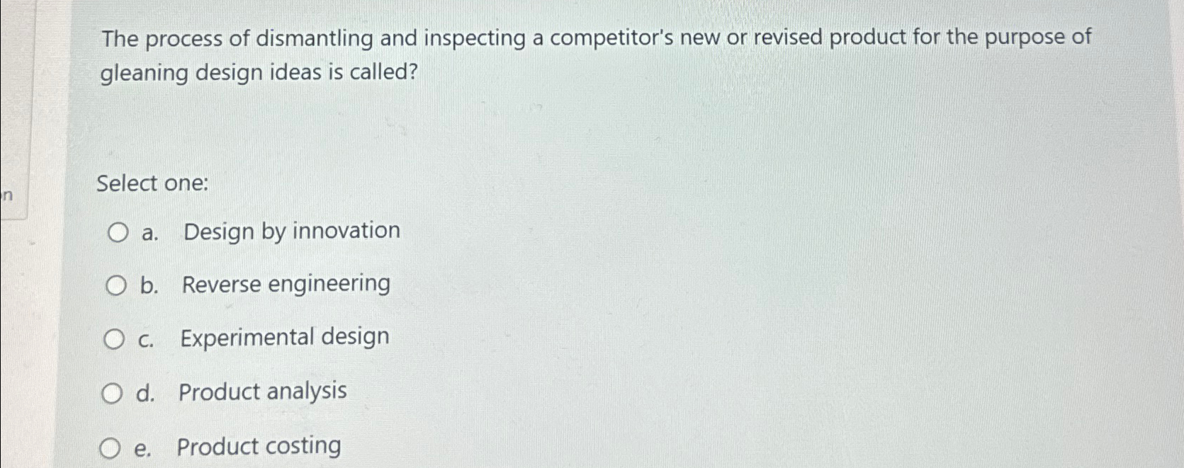 Solved The process of dismantling and inspecting a | Chegg.com