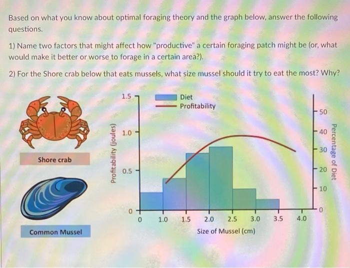Solved Based on what you know about optimal foraging theory | Chegg.com