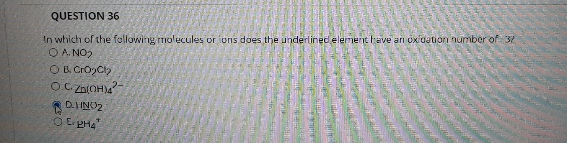 Solved In which of the following molecules or ions does the | Chegg.com