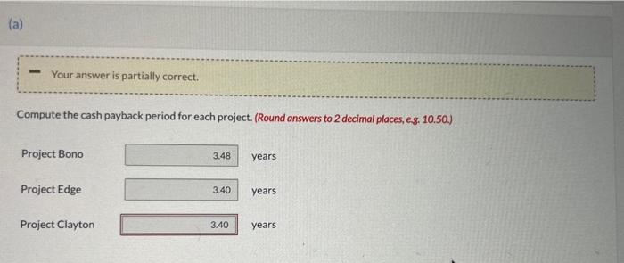 Solved Compute the net present value for each project. | Chegg.com
