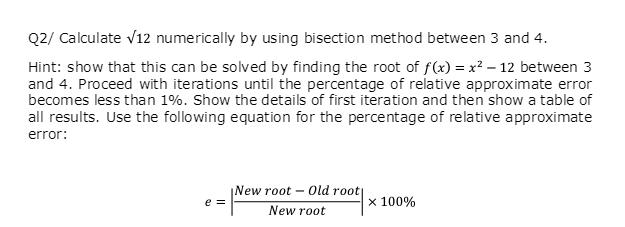 Solved This is a Numerical method question. Please show all | Chegg.com