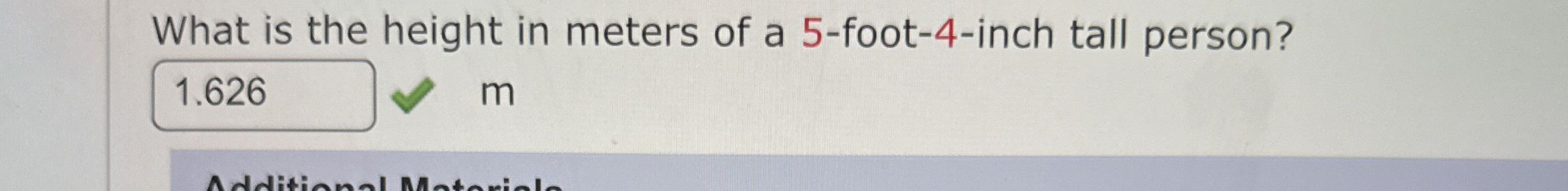 Solved What is the height in meters of a 5 -foot-4-inch tall | Chegg.com