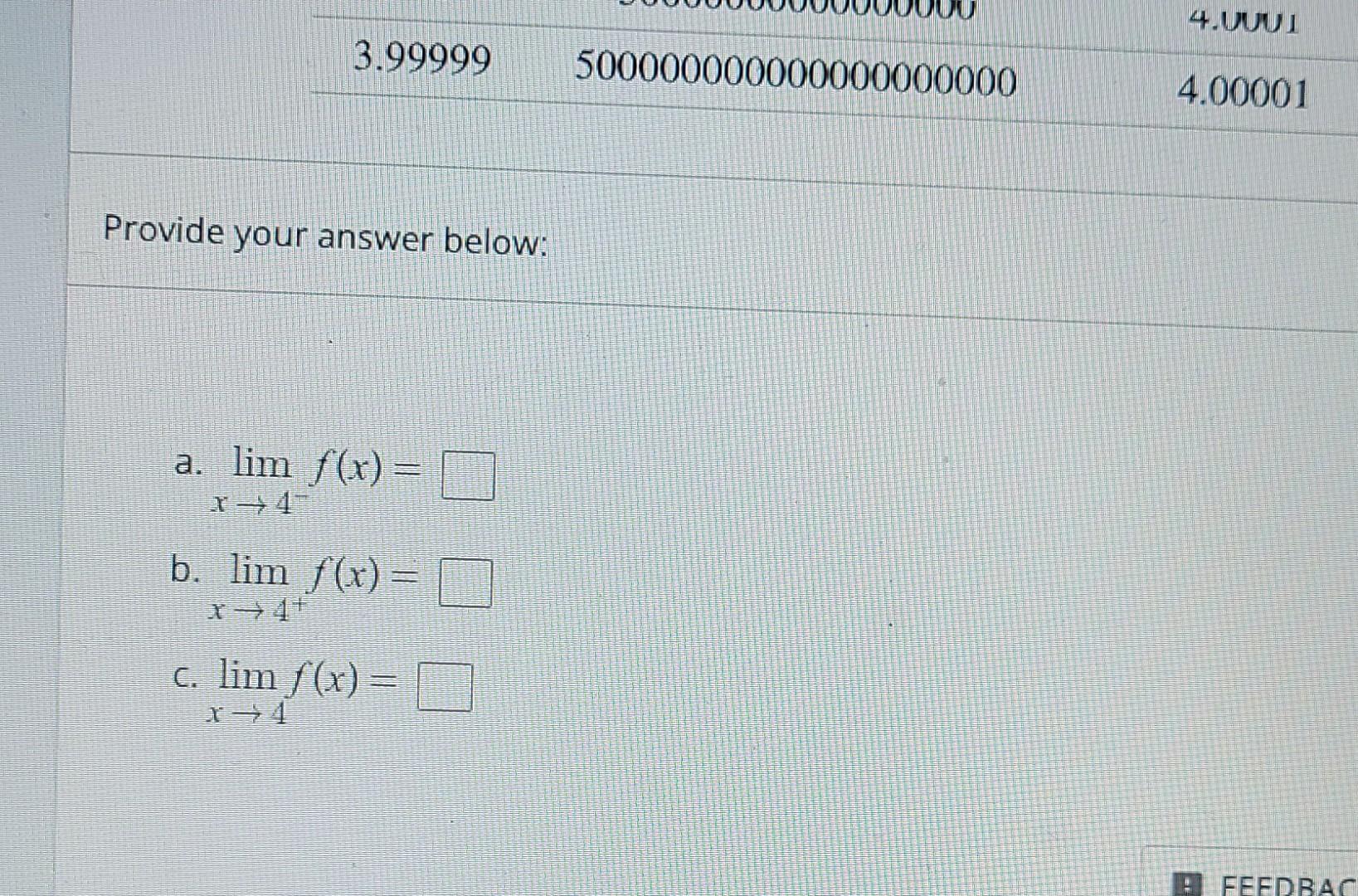 Solved 5 For the function f(x) = evaluate the left and right | Chegg.com