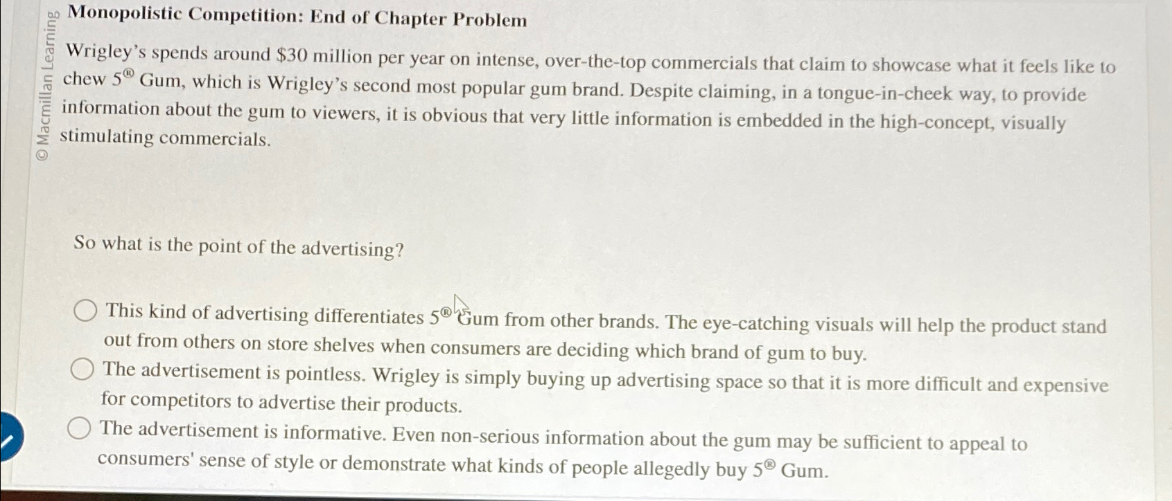 Solved Monopolistic Competition: End of Chapter | Chegg.com