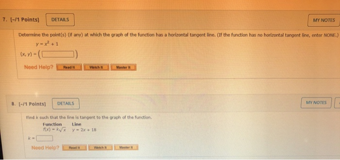 Solved 6. [-/1 Points) DETAILS Consider the given function | Chegg.com