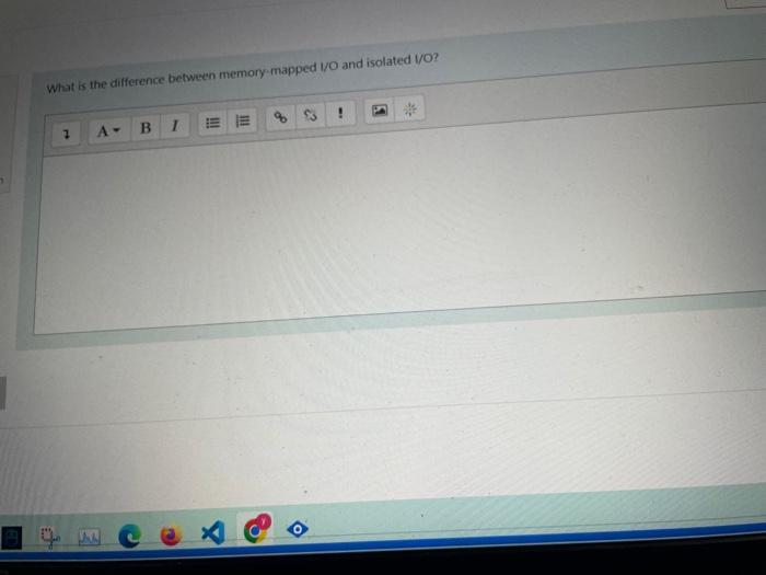 Solved What is the difference between memory-mapped 1/O and | Chegg.com