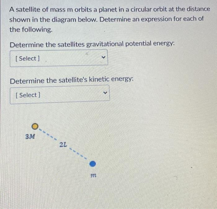 Solved A satellite of mass m orbits a planet in a circular | Chegg.com