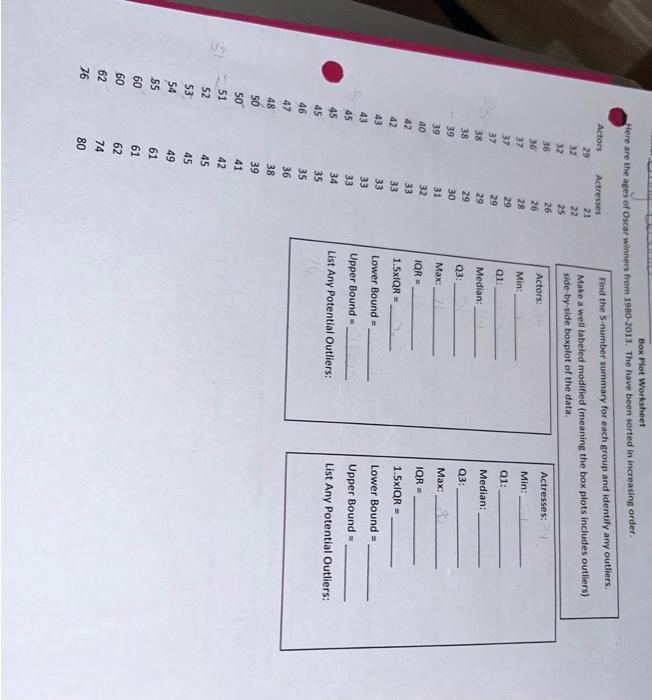 57 55 60 60 62 76 54 52 53 51 48 50 50 45 45 46 47 45 | Chegg.com