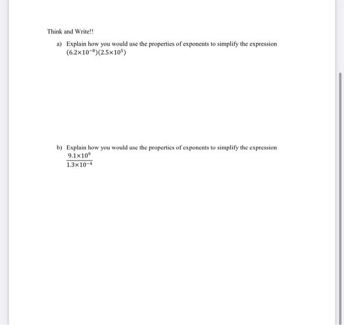 Solved Section 1.7 Seientific Notation Match cach number in | Chegg.com