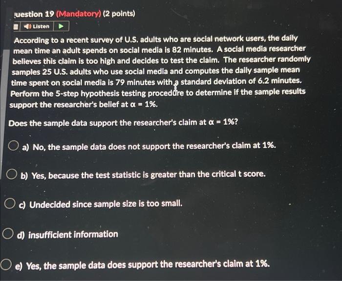 Solved According To A Recent Survey Of U S Adults Who Are