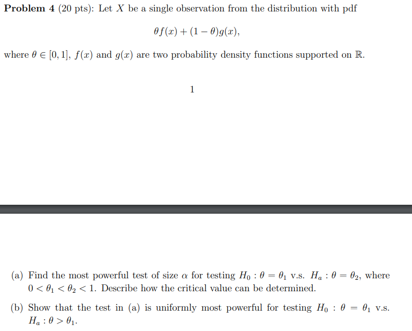 Solved Problem 2 (30 ﻿pts): Let x1,dots,xn ﻿be a i.i.d. | Chegg.com